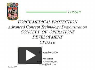 FORCE MEDICAL PROTECTION presentation | free to view