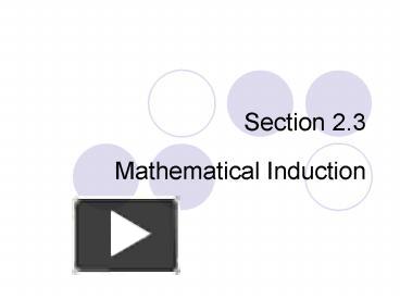 Mathematical Induction presentation | free to download