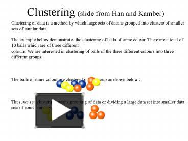 PPT – Clustering slide from Han and Kamber PowerPoint presentation ...
