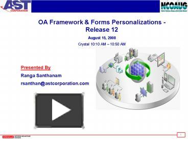OA Framework presentation | free to view