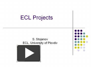 PPT – ECL Projects PowerPoint presentation | free to download - id ...