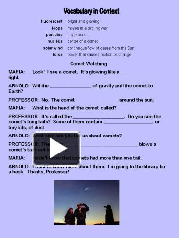 PPT – Vocabulary in Context PowerPoint presentation | free to download ...