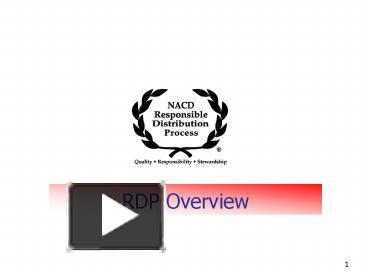 PPT – RDP Overview PowerPoint presentation | free to view - id: 1efb82 ...