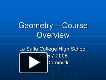 Geometry presentation | free to download