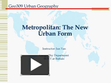 Metropolitan: The New Urban Form presentation | free to view
