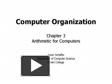 PPT – Chapter 3 Arithmetic for Computers PowerPoint presentation | free ...