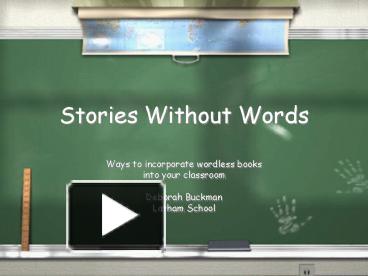 Stories Without Words presentation | free to view