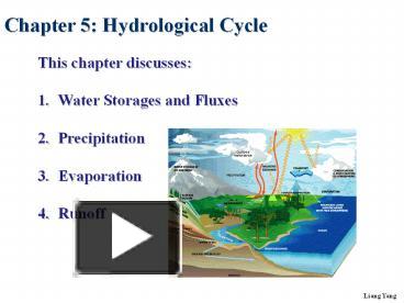 Chapter 5: Hydrological Cycle presentation | free to download