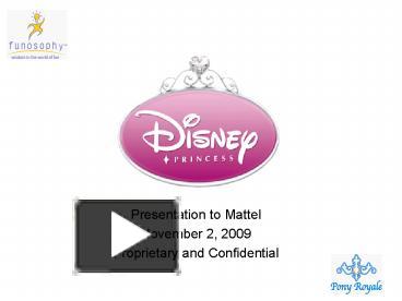 Presentation to Mattel presentation | free to view