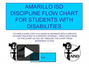 AMARILLO ISD DISCIPLINE FLOW CHART FOR STUDENTS WITH DISABILITIES ...