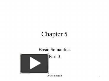 Basic Semantics presentation | free to view