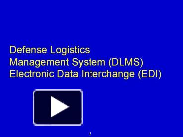 Defense Logistics Management System presentation | free to view