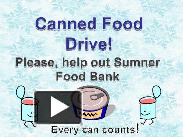 Canned Food presentation | free to view