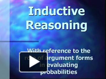 PPT – Inductive Reasoning PowerPoint presentation | free to view - id ...