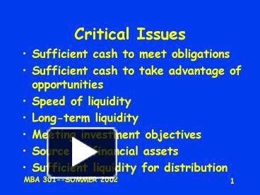PPT – Critical Issues PowerPoint presentation | free to view - id ...