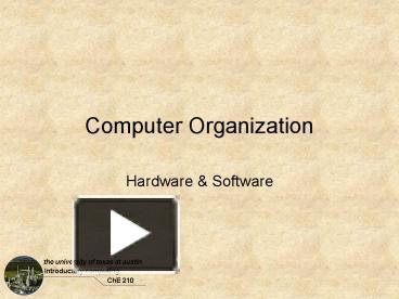 PPT – Computer Organization PowerPoint presentation | free to view - id ...