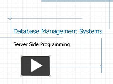 Database Management Systems presentation | free to view