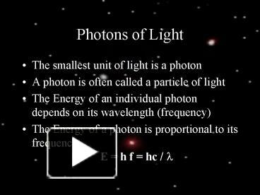 Photons of Light presentation | free to download