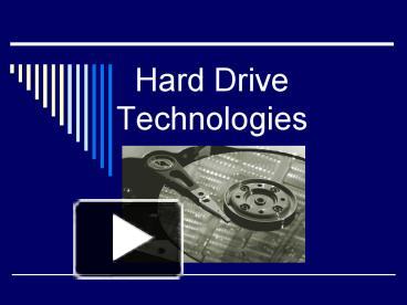 PPT – Hard Drive Technologies PowerPoint presentation | free to view ...