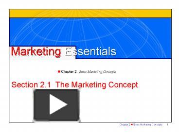 Marketing Essentials presentation | free to view