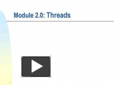 PPT – Module 2'0: Threads PowerPoint presentation | free to download ...