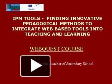 PPT – IPM TOOLS - PowerPoint presentation | free to view - id: 1f67b1-ZDc1Z