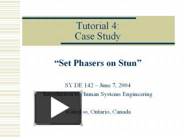 PPT – Tutorial%204:%20Case%20Study PowerPoint presentation | free to ...