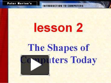 PPT – The Shapes of Computers Today PowerPoint presentation | free to ...