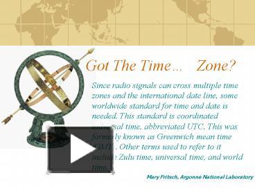 PPT – Got The Time Zone PowerPoint presentation | free to view - id ...