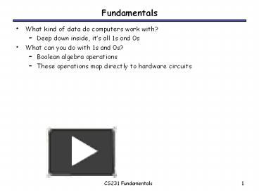 PPT – Fundamentals PowerPoint presentation | free to download - id ...