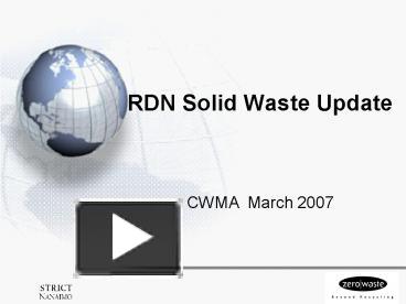 RDN Solid Waste Update presentation | free to view