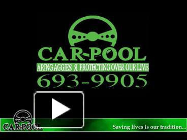 CARPOOL 20082009 presentation | free to view