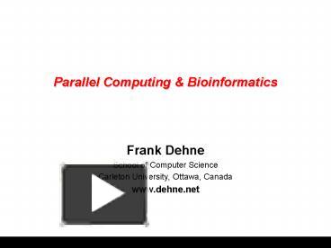 PPT – Parallel Computing PowerPoint presentation | free to view - id ...