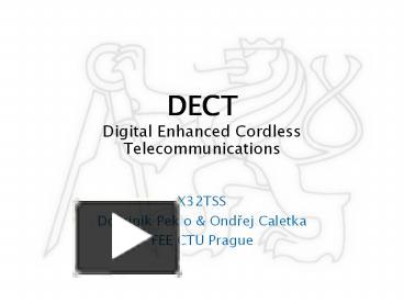 PPT – DECT Digital Enhanced Cordless Telecommunications PowerPoint ...