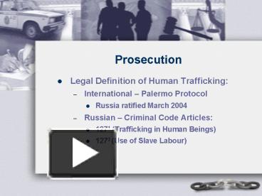 Prosecution presentation | free to view