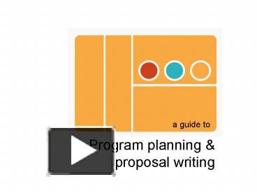 Program planning presentation | free to view