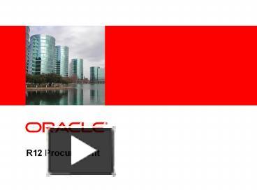 R12 Procurement presentation | free to download