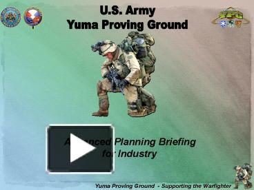 PPT – U'S' Army PowerPoint presentation | free to view - id: 1f8f18-ZDc1Z