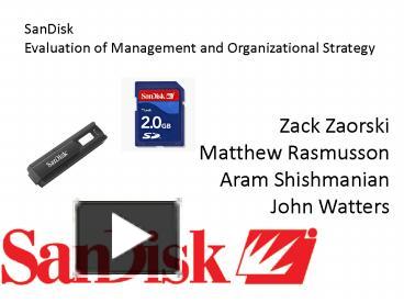 SanDisk presentation | free to view