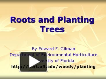 Roots and Planting Trees presentation | free to download