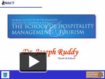 PPT – Dr' Joseph Ruddy PowerPoint presentation | free to view - id ...