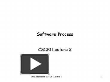 PPT – Software Process PowerPoint presentation | free to view - id ...