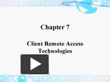 PPT – Client Remote Access Technologies PowerPoint presentation | free ...