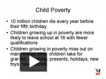 Child Poverty presentation | free to view