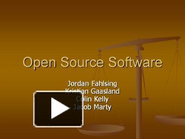 PPT – Open Source Software PowerPoint presentation | free to download ...