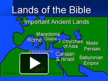 PPT – Important Ancient Lands PowerPoint presentation | free to view ...