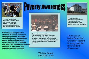 Poverty Awareness presentation | free to view