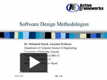 Software Design Methodologies presentation | free to view