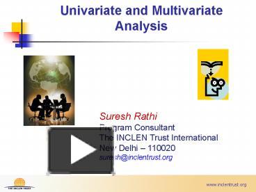 Univariate and Multivariate Analysis presentation | free to view