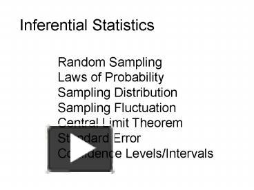 Inferential Statistics presentation | free to view